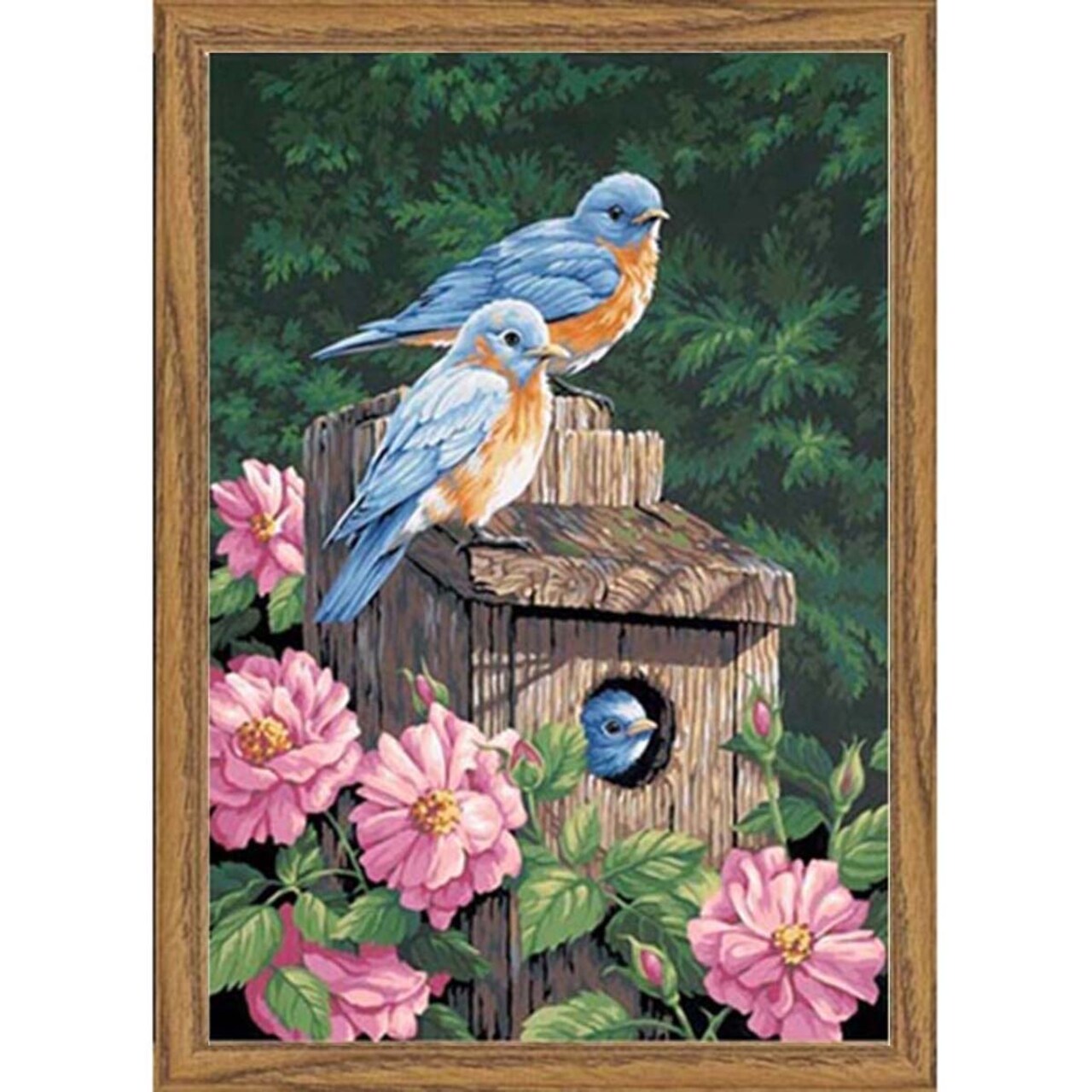 Paintworks Garden Bluebirds Kit Frame Paint by Number Kit Michaels paintworks-garden-bluebirds-kit-frame-paint-by-number-kit-michaels